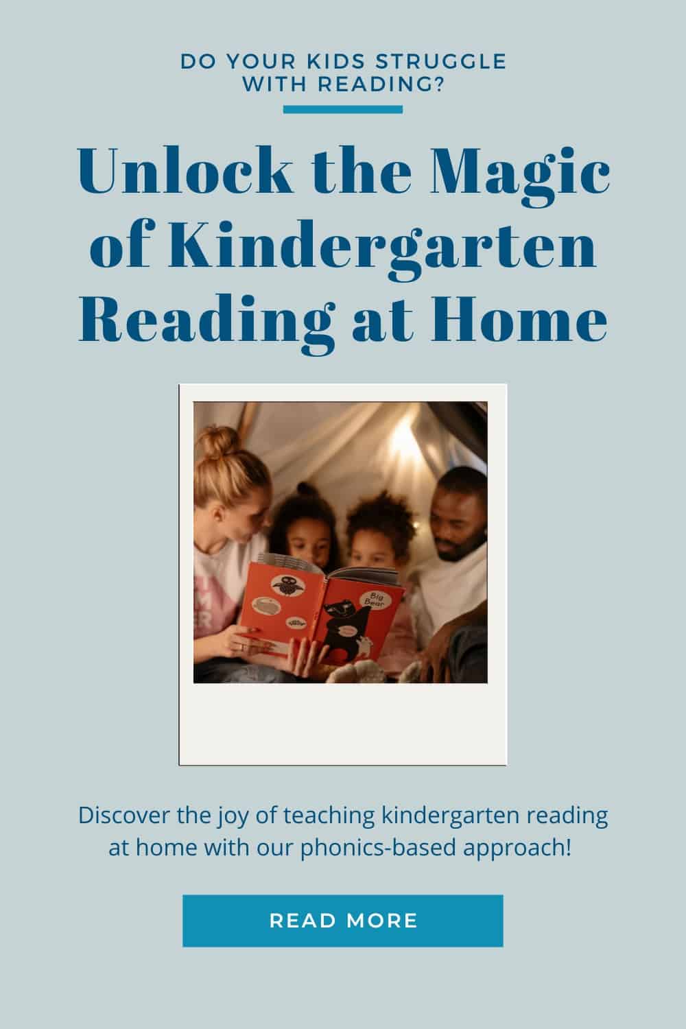 How to Teach Reading for Kindergarten at Home: A Gentle, Phonics-Based ...